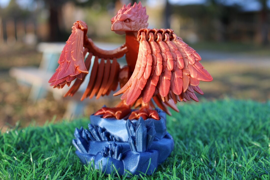 Articulating Phoenix 3D Print Desk Toy - Etsy