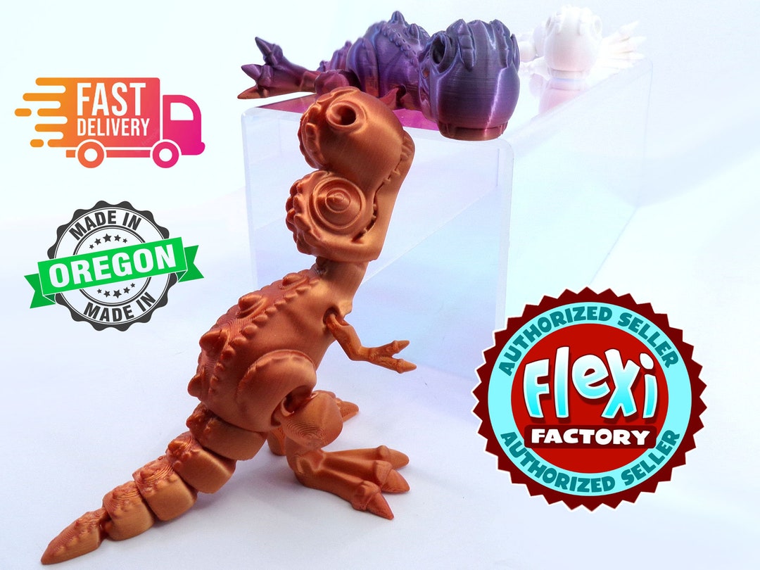 Flexible T-rex, Flexi Factory, Toy for Kids or Awesome Adults - Etsy