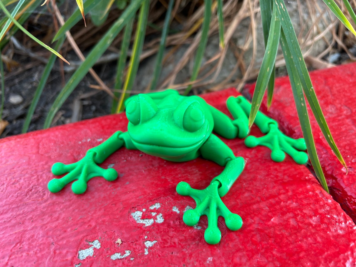 3D Flexi Factory Articulated Tree Frog Toy - Etsy