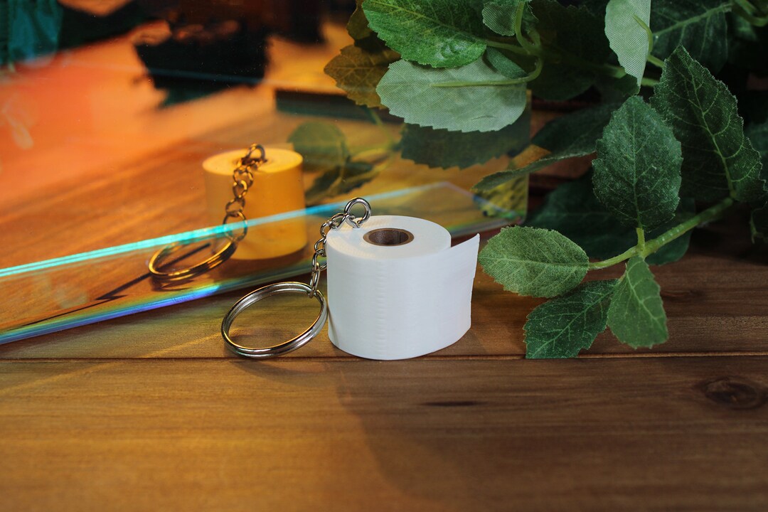 Toilet Paper Keychain - Etsy