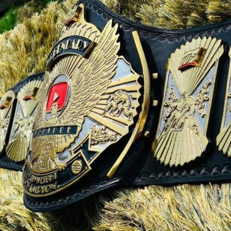 New Men Black GTS Legendry Heavyweight Championship Belt With - Etsy