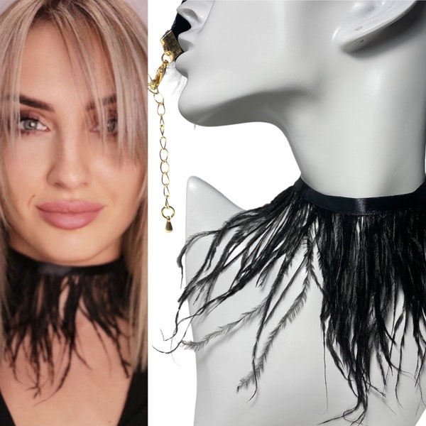 Feather Choker - Etsy