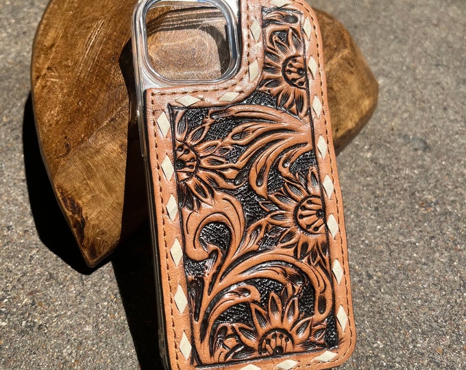 IPhone Tooled Leather Case - Traditional - Etsy