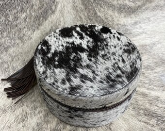 LARGE Double Decker Cowhide Jewelry Box - Etsy