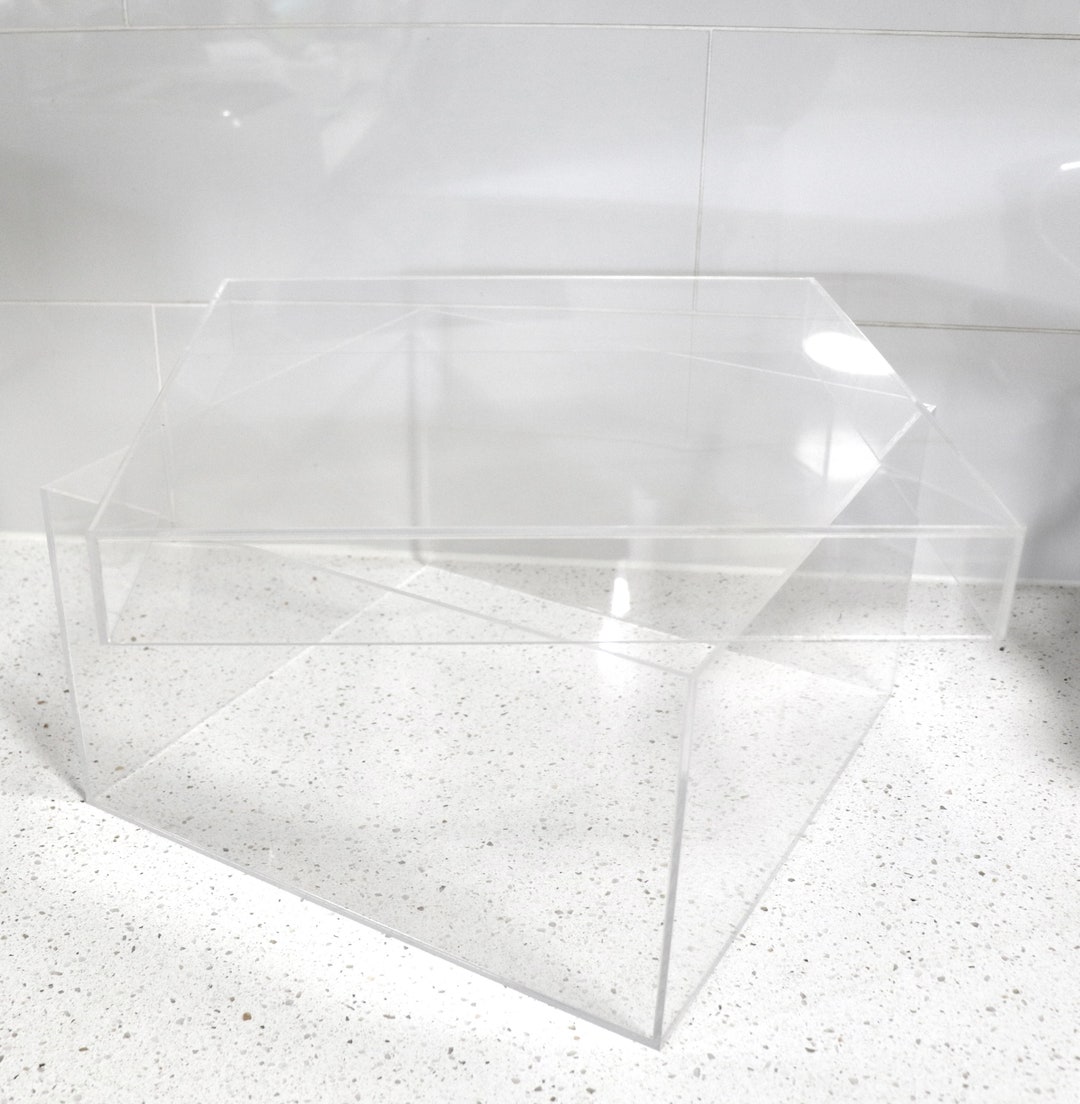 Acrylic Keepsake Box With Lid Gift Wedding Custom Baptism Groomsmen ...