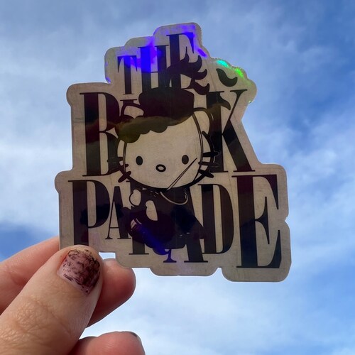 Black Parade Pepe Holographic Emo Sticker - Etsy