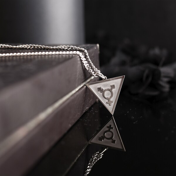 Trans Symbol Necklace - Etsy