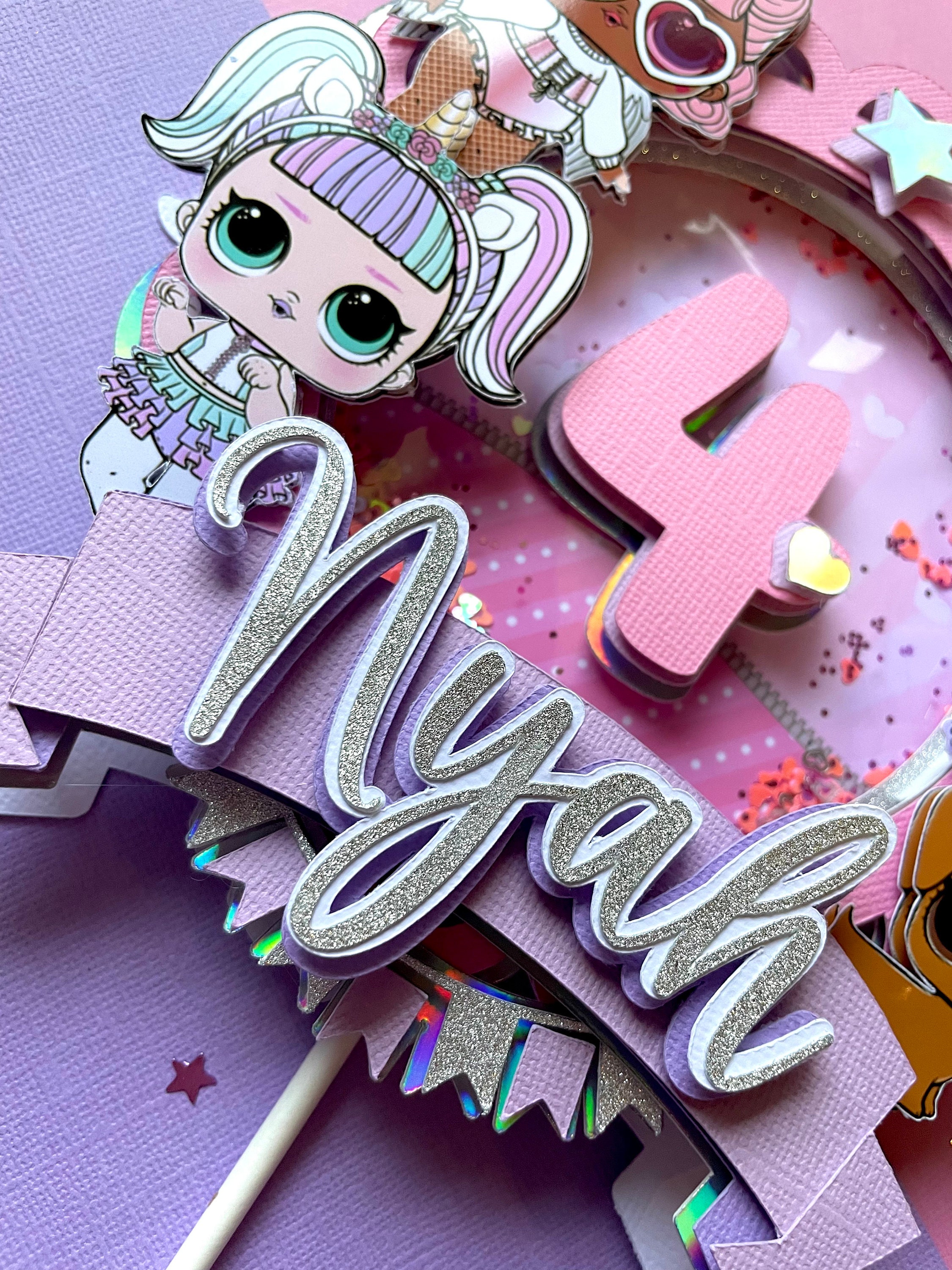 Custom LOL Inspired Cake Topper Doll Topper 3D Name Cake Topper - Etsy ...