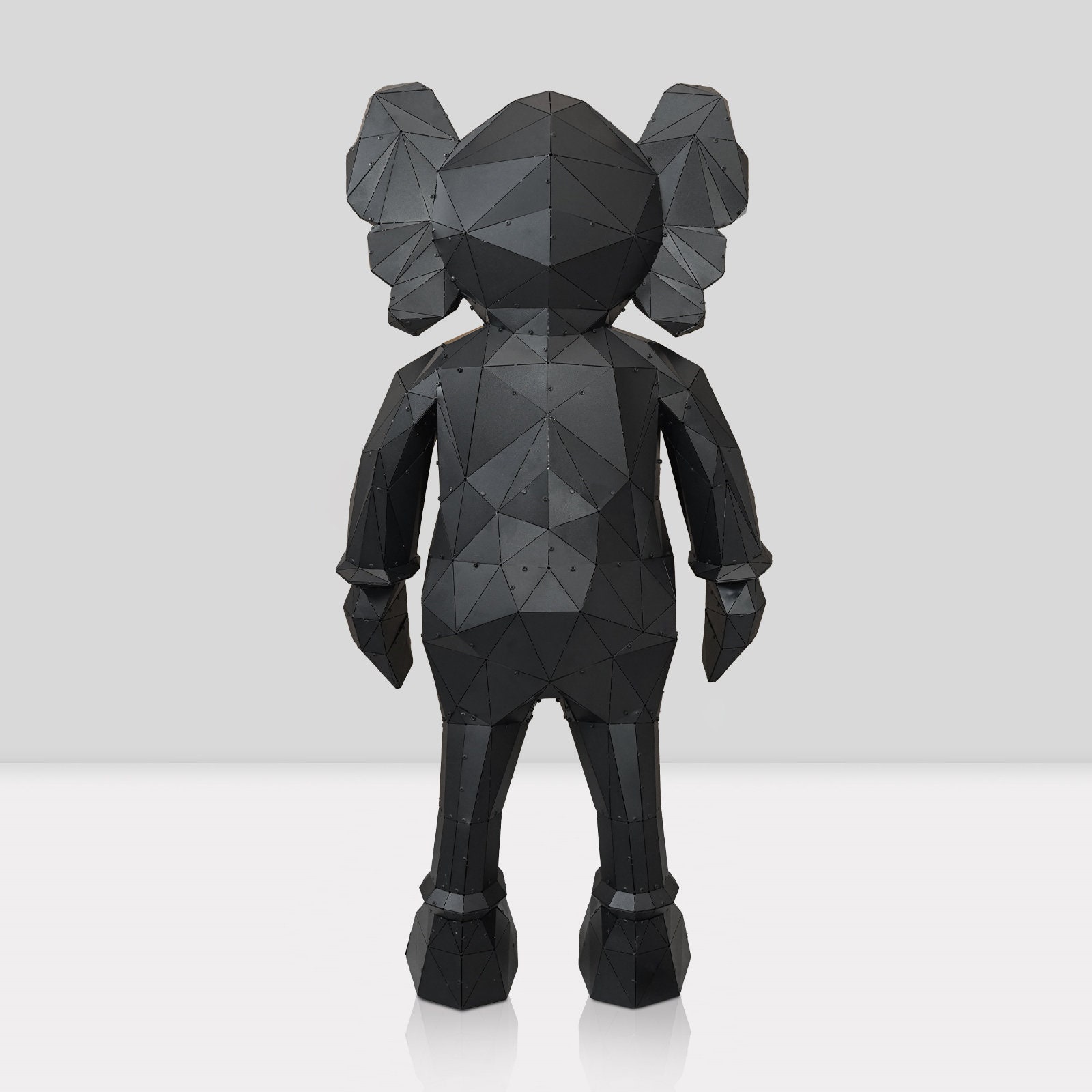 Modern Geometric KAWS Metal Standing KAWS Sculpture - 3D KAWS Garden ...