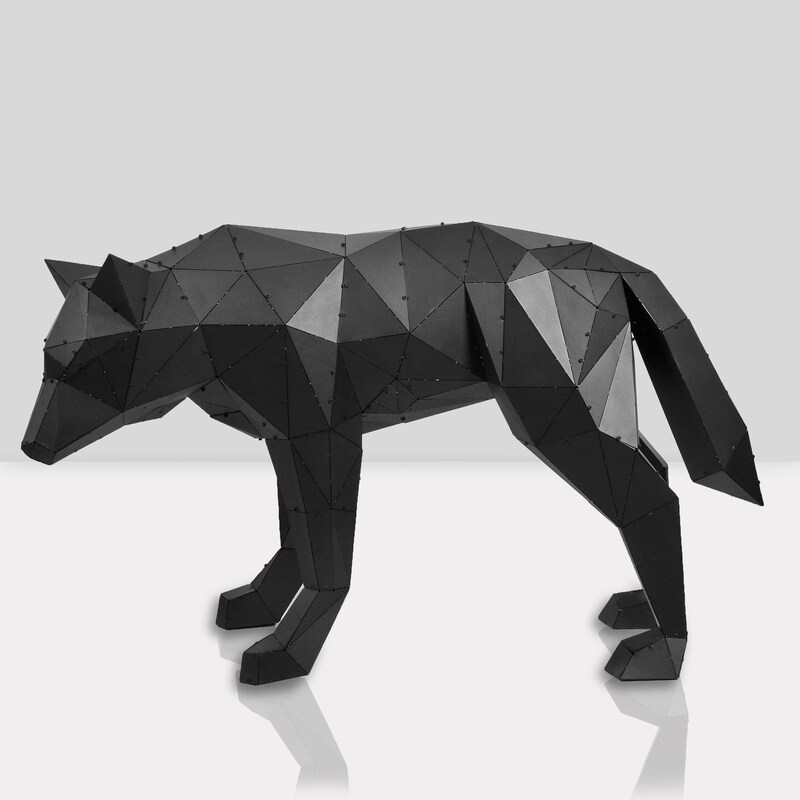 Wolf Sculpture - Etsy