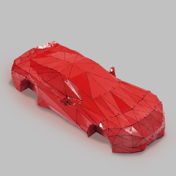 Corvette Metal Car Metal Sculpture Statue 3D Metal Art - Etsy