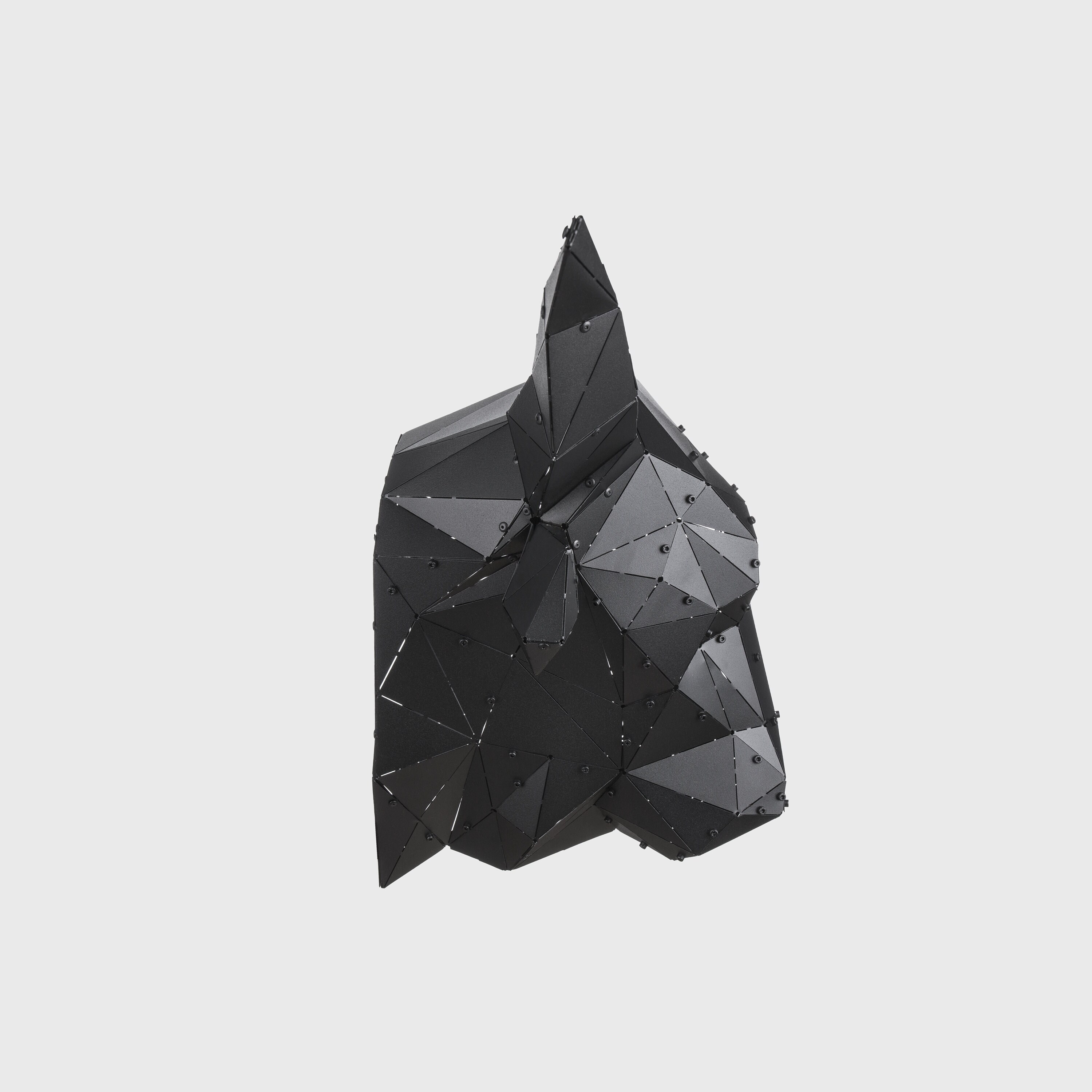 Modern Geometric Bull Head Metal Wall Sculpture - 3D Animal Wall Art ...