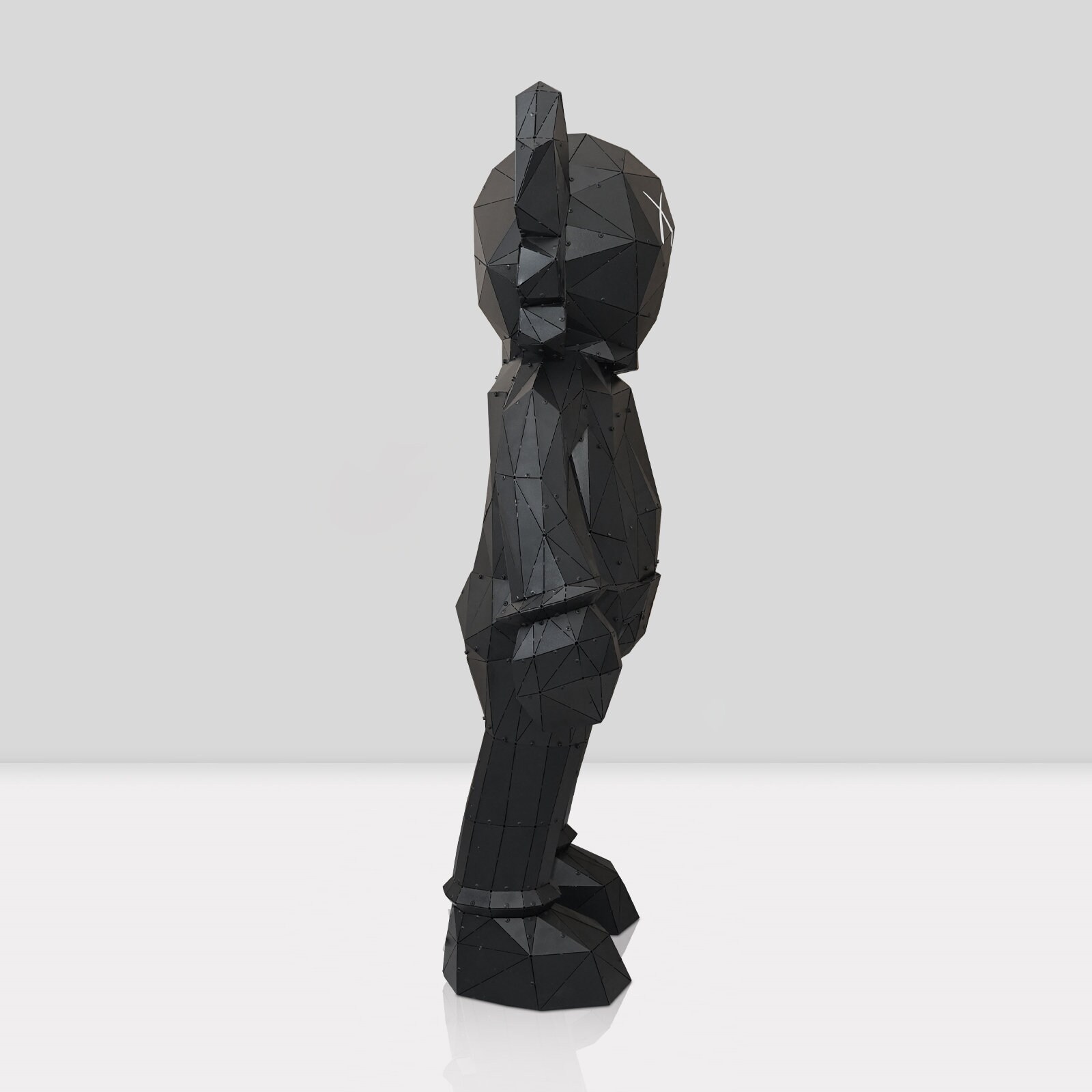 Modern Geometric KAWS Metal Standing KAWS Sculpture - 3D KAWS Garden ...
