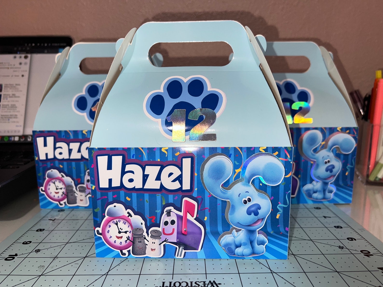 Blues Clues Favor Boxes Blues Clues and You Birthday Decorations Blues ...
