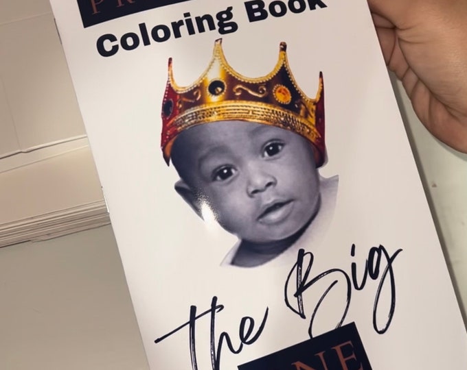 The Big ONE Coloring Books | 1st Birthday Party Favors - Etsy