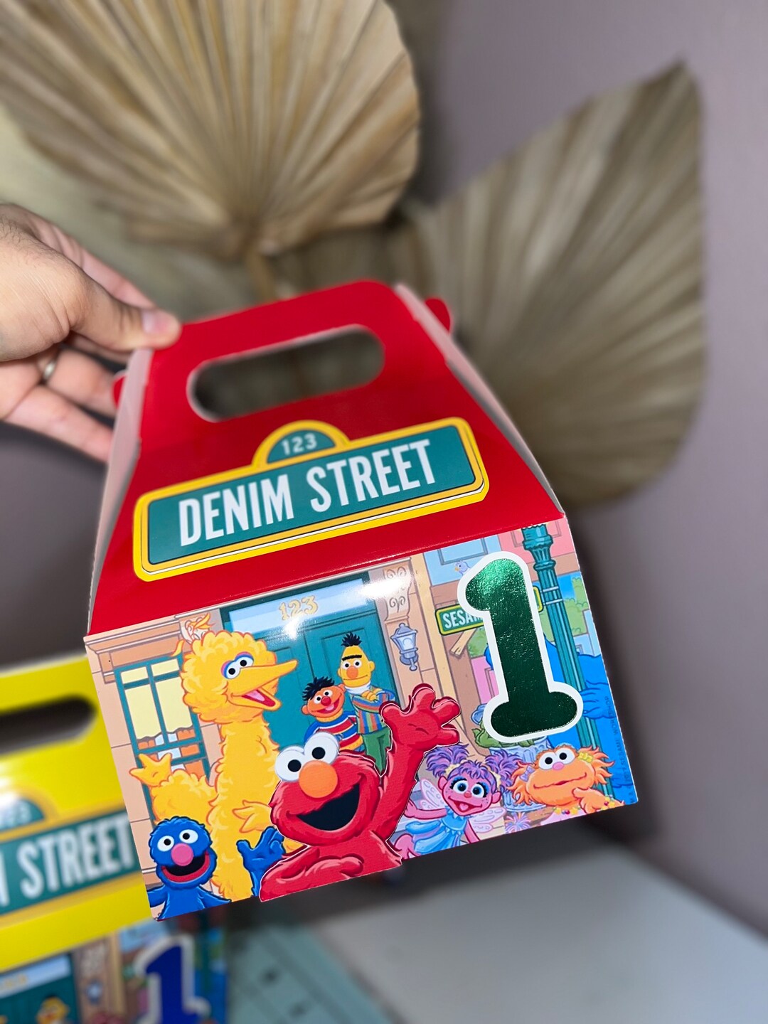 Sesame Street Favor Boxes Elmo Birthday Decorations Party Favor Boxes ...