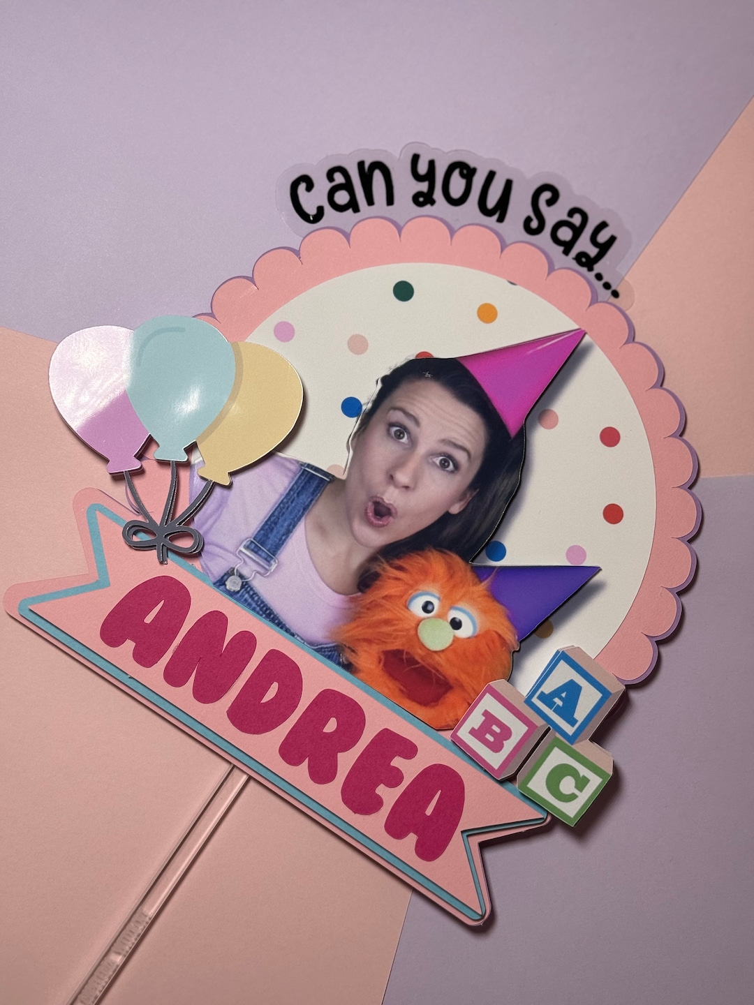 Ms Rachel 3D Cake Topper Icky Sticky Bubble Gum Cake Topper Songs for ...