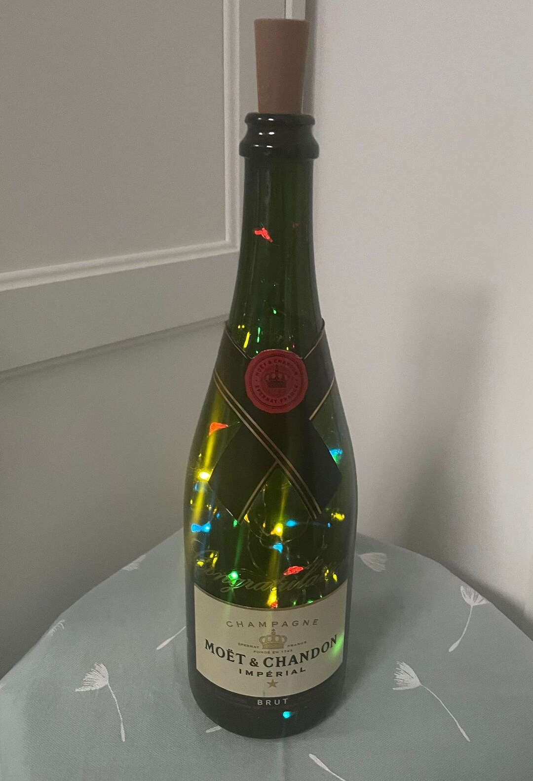 Congratulations Moet Chandon Champagne Glass Bottle With New - Etsy