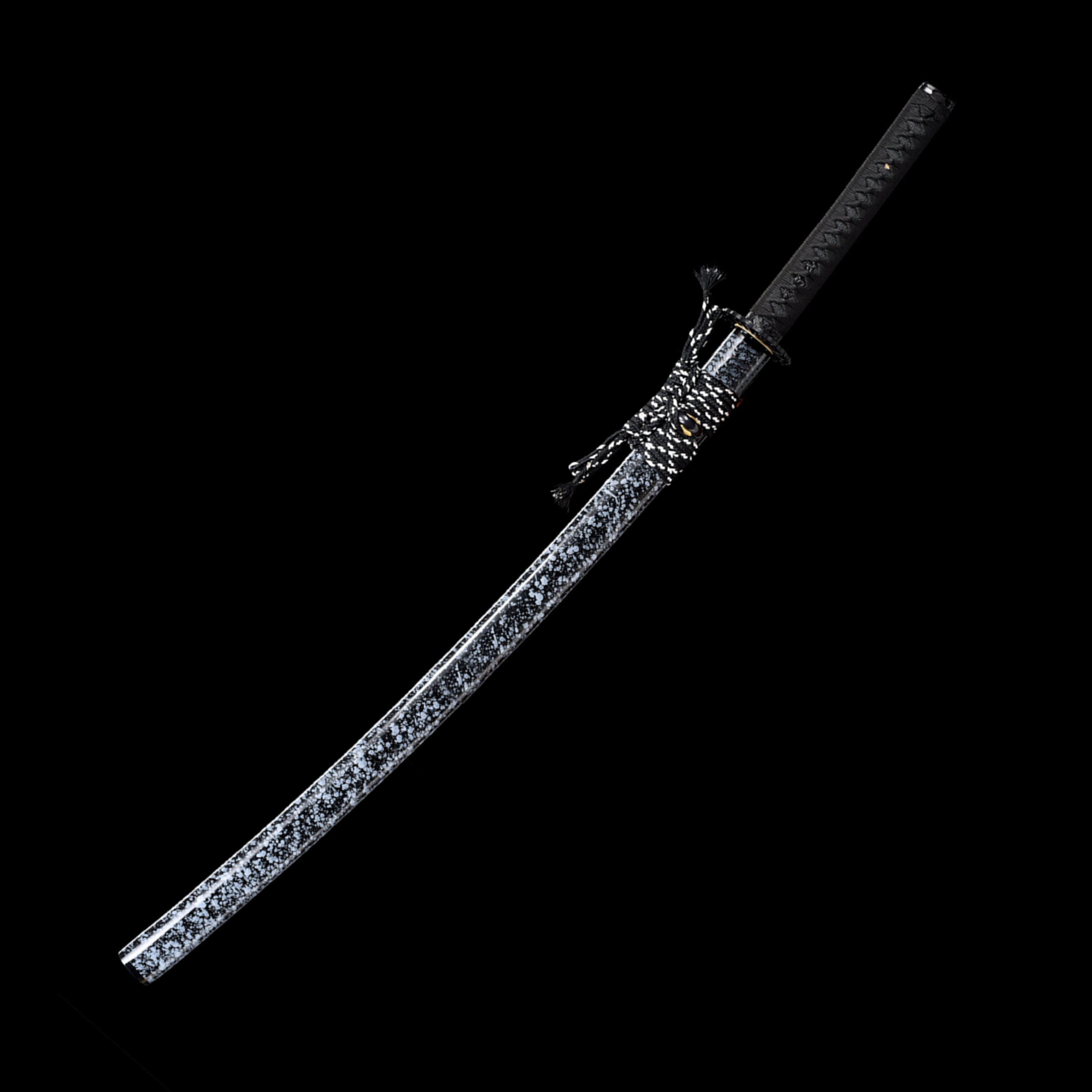 Cold Snow Katana, T10 Clay Tempere Blade With Snowflake Scabbard ...