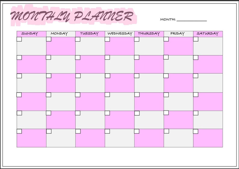 Simple and Easy Planner - Etsy