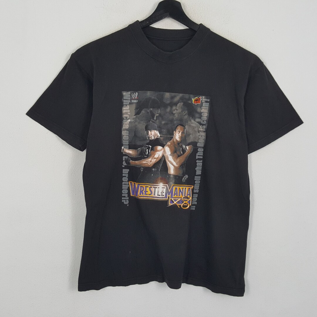 WWE WRESTLE MANIA the Rock Streetwear Style Tshirt - Etsy