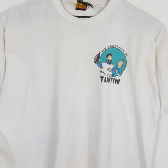 The Adventures of Tintin Cartoon Animated Tshirt - Gem