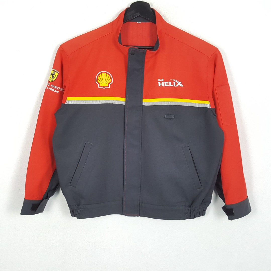 SHELL HELIX Ferrari Racing Team Motorsports Jacket - Etsy