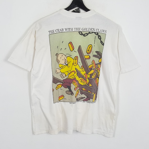 The Adventures of Tintin Cartoon Animated Tshirt - Gem