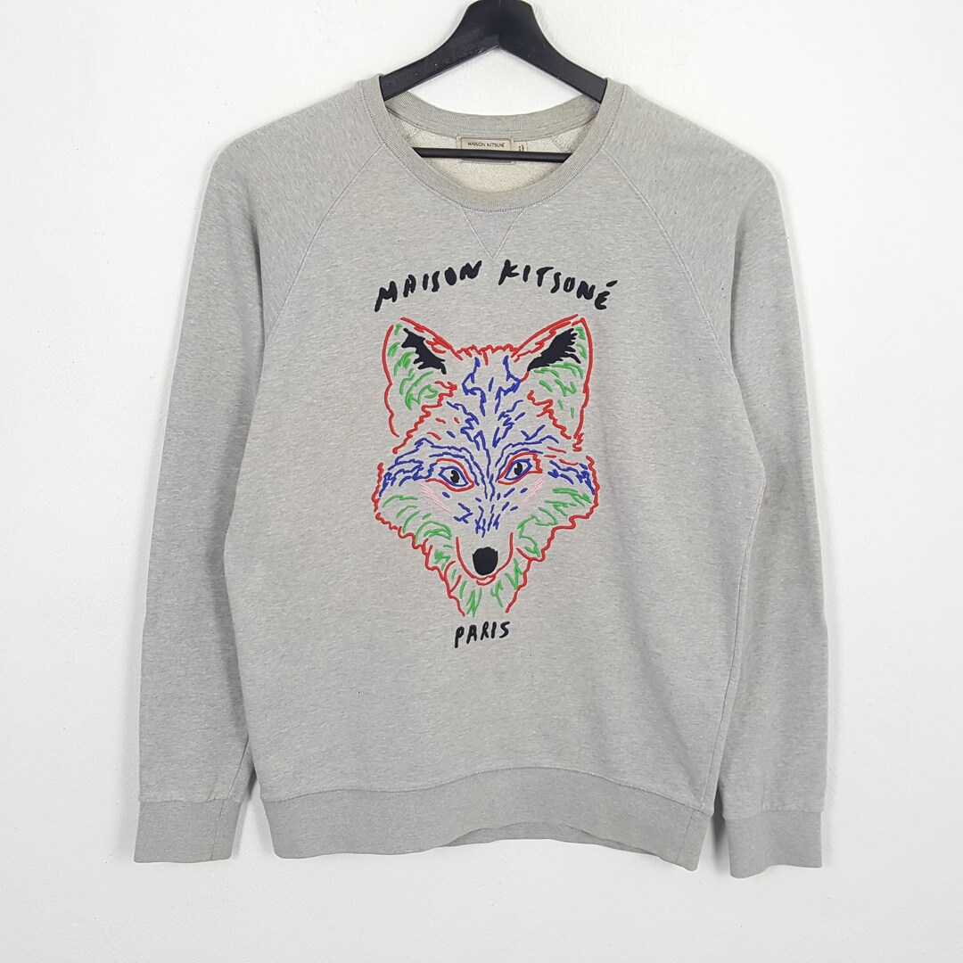 MAISON KITSUNE Paris Japanese France Brand Sweatshirt - Etsy