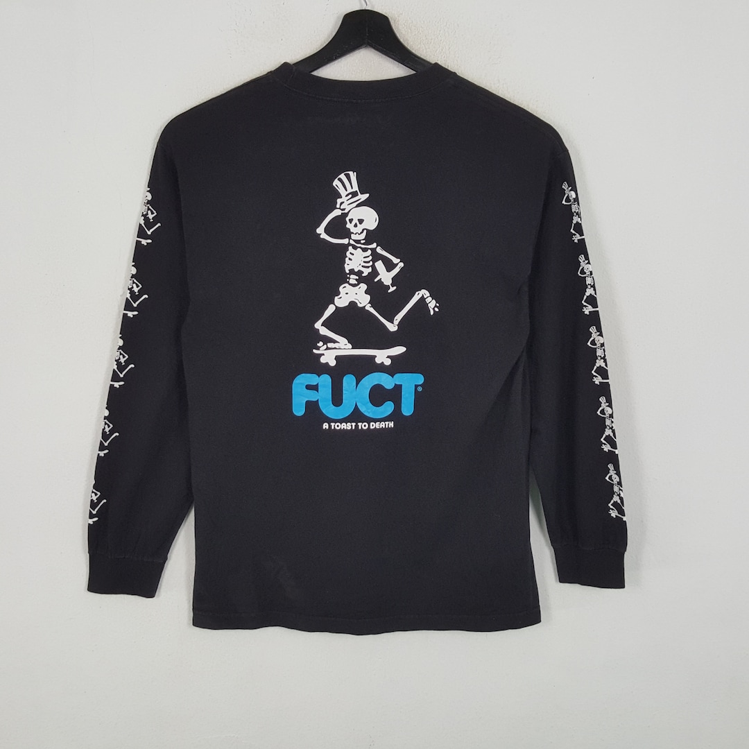 FUCT Skulls Bones Design Camiseta de manga larga estilo skater - Etsy ...