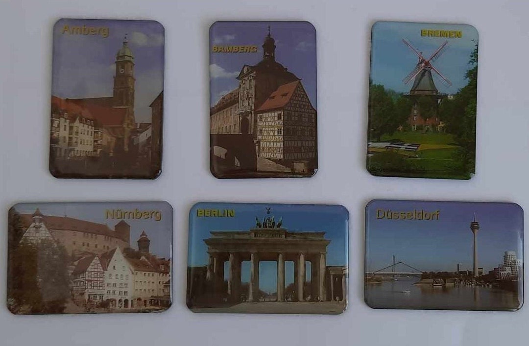 German Refrigerator Magnets. Rare Vintage Souvenirs From Germany ...