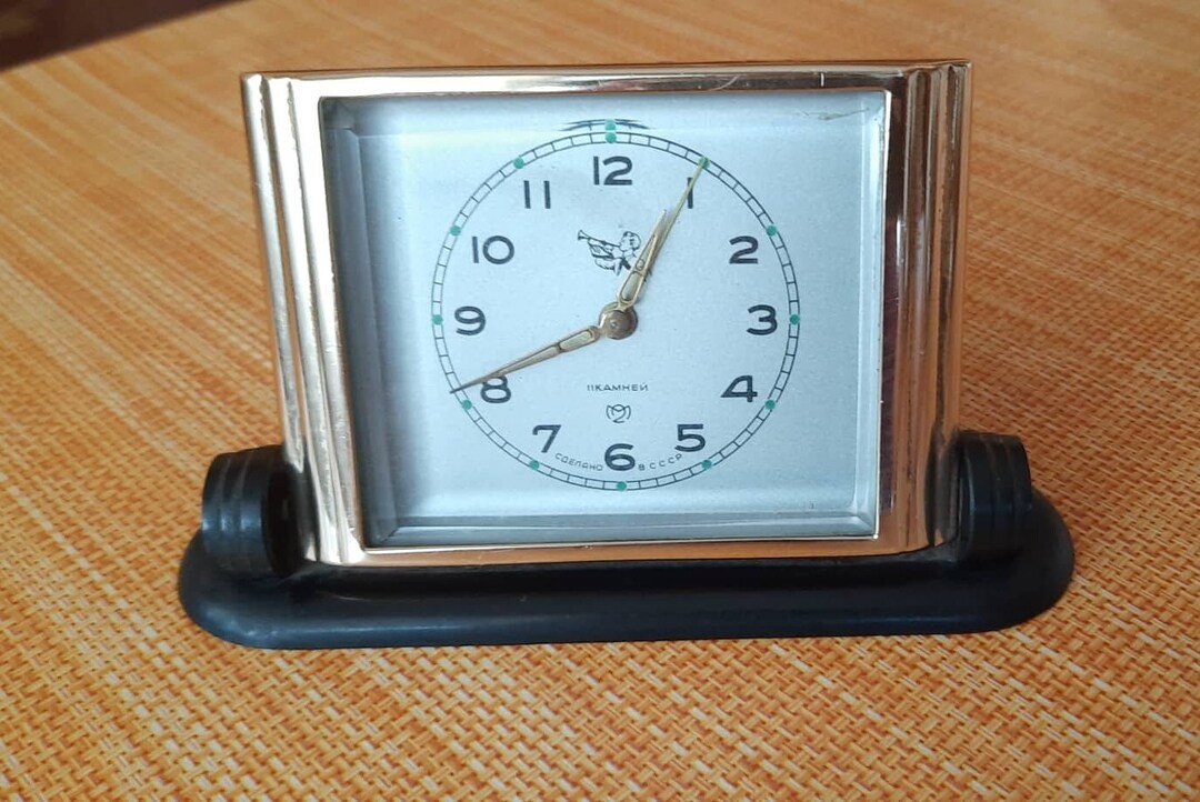 Vintage Alarm Clock. USSR Clock. Mechanical Retro Alarm Clock. Working ...