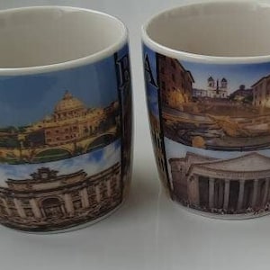 Rome Collectible Cups. Set of 2 Coffee Cups. Vintage Espresso Cups ...