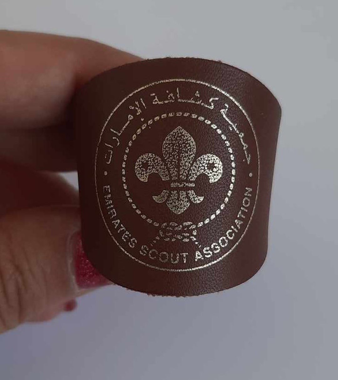 Scouting Neckerchief Slide. Bandana Leather Holder. Leather Scarf Ring ...