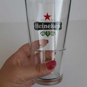 Rare Heineken Beer Glass. Heineken Glassware. Drinking Goblet. Dutch ...