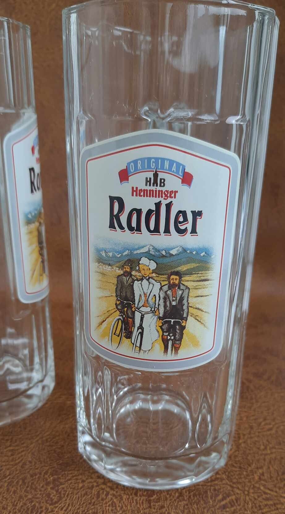 Rare Radler Henninger Beer Glass. Radler Glassware. German Beer Glass ...
