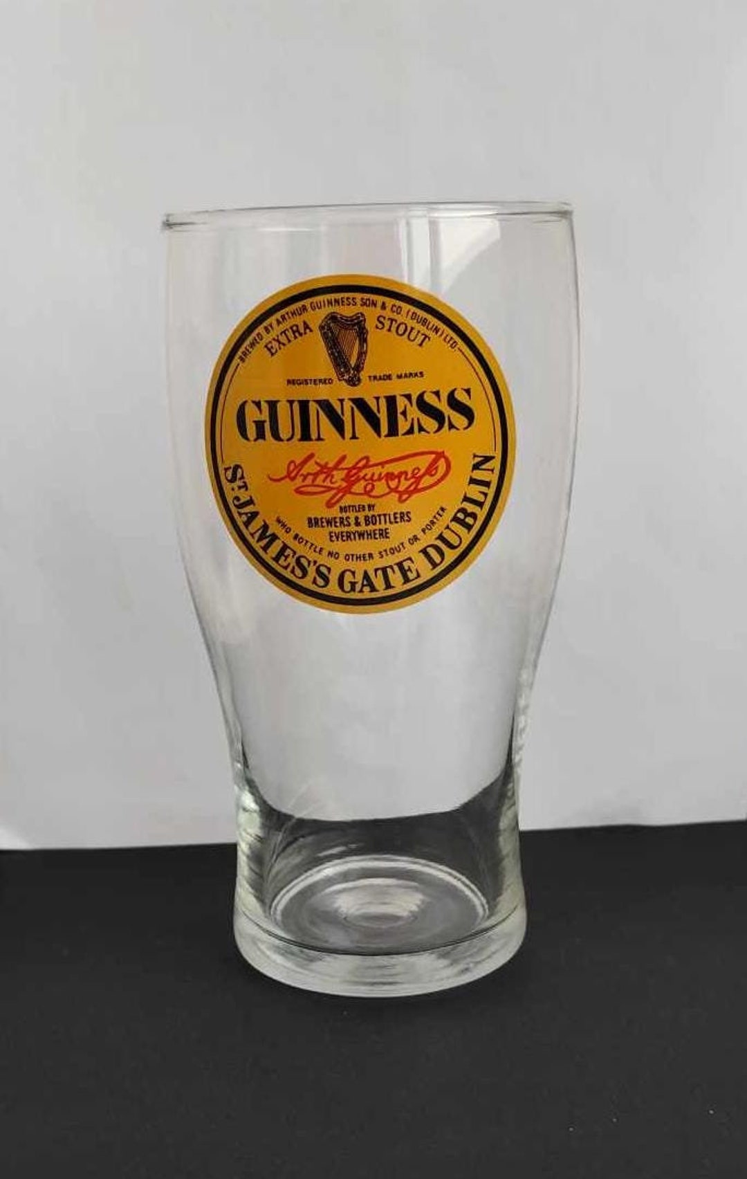 Guinness Beer Glass. Guinness Glassware. Drinking Goblet. Collectible ...