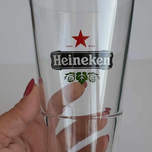 Rare Heineken Beer Glass. Heineken Glassware. Drinking Goblet. Dutch ...