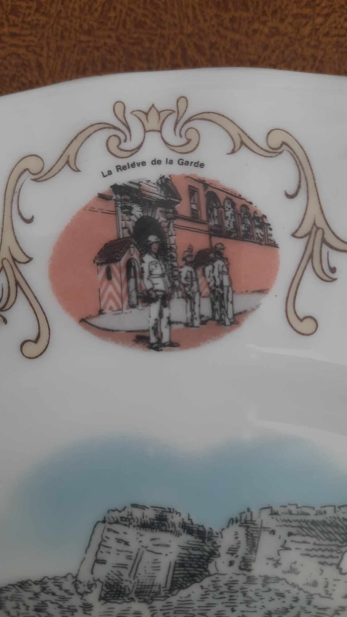 10 Monaco Large Porcelain Wall Plate. Vintage Souvenir From Monaco ...