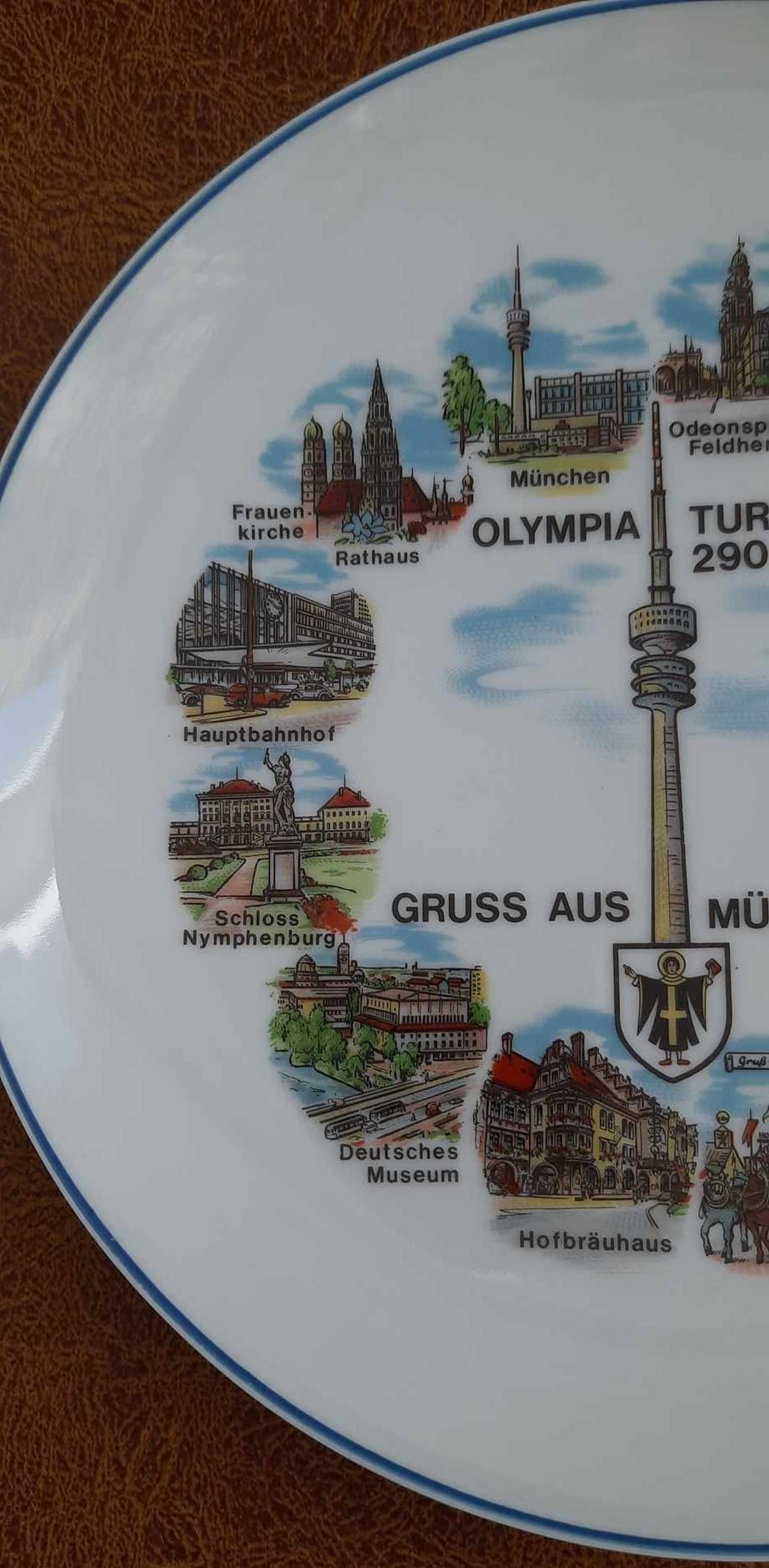 Munich Medium Porcelain Wall Plate. Vintage 8" Plate From Germany ...