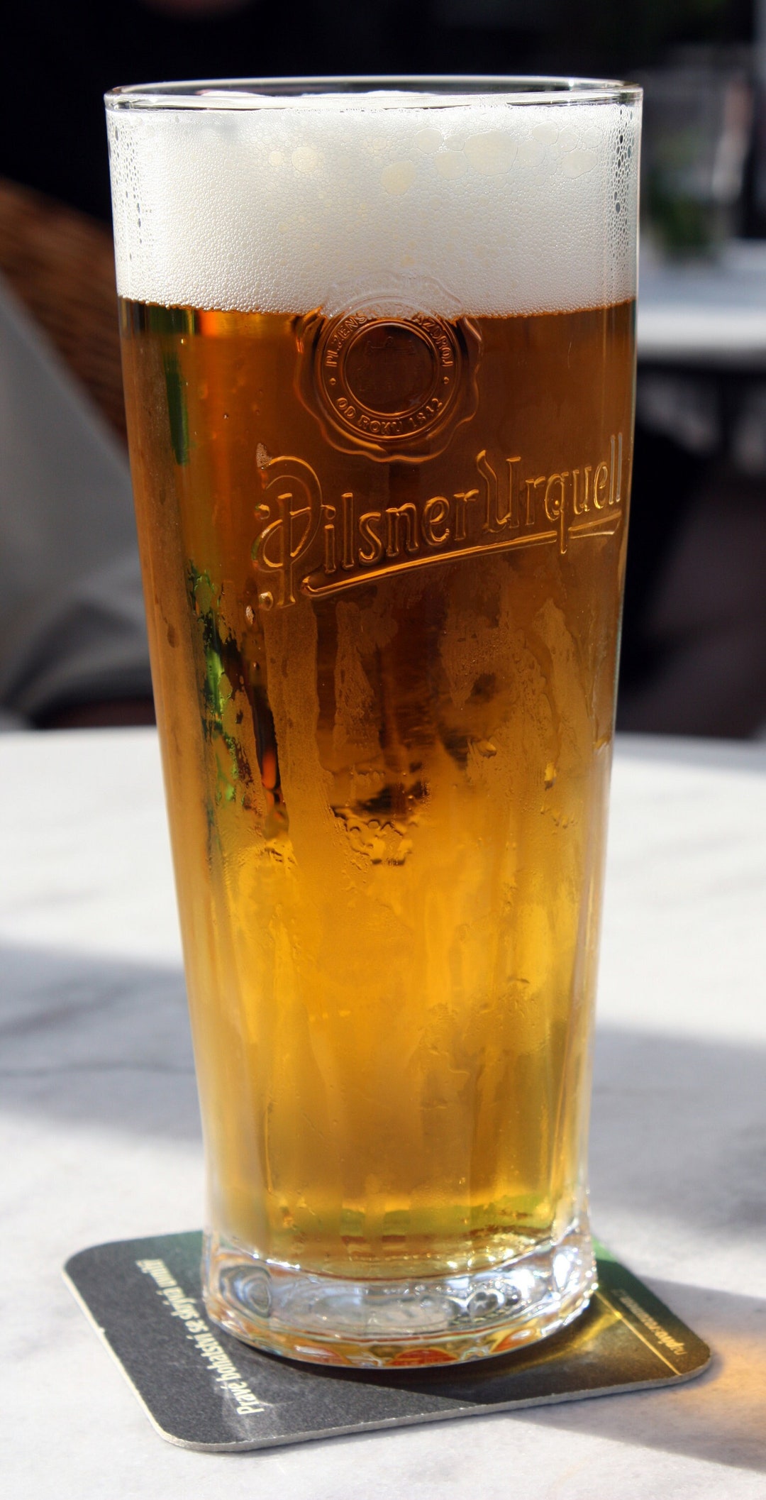 Vintage Pilsner Urquell Beer Glass. Czech Beer Glass. Collectible ...