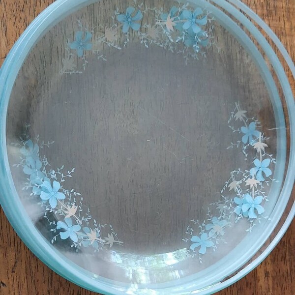 Vintage Glass Plates - Etsy