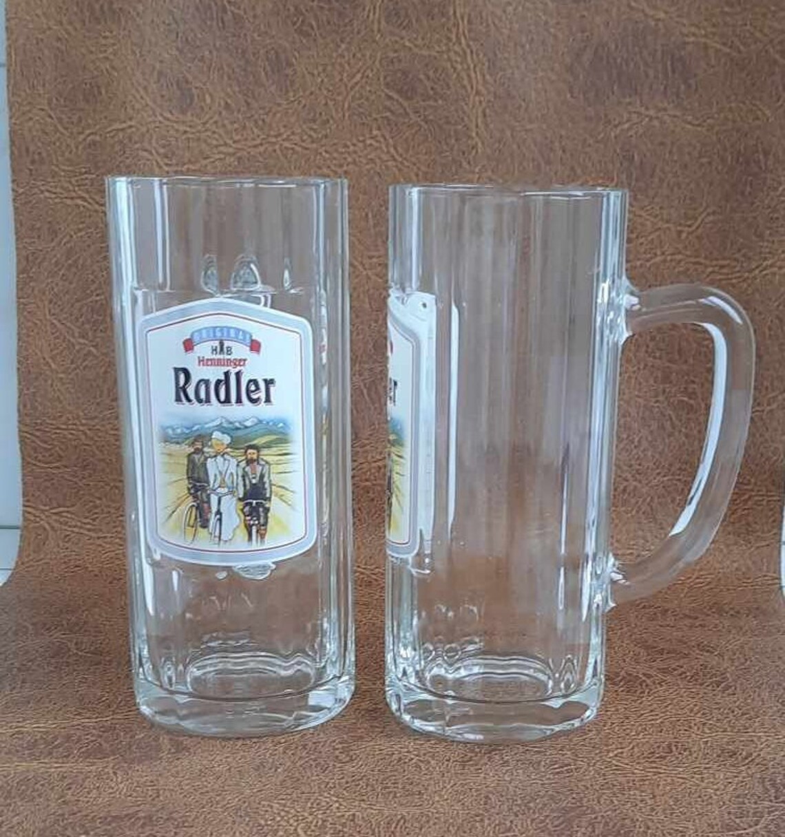 Rare Radler Henninger Beer Glass. Radler Glassware. German Beer Glass ...