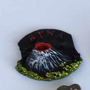 Italian Magnets. Vintage Sicilian Souvenirs. Palermo, Etna Volcano ...