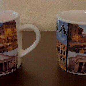 Rome Collectible Cups. Set of 2 Coffee Cups. Vintage Coffee - Etsy