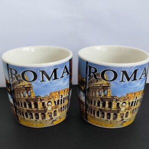 Rome Collectible Cups. Set of 2 Coffee Cups. Vintage Espresso Cups ...