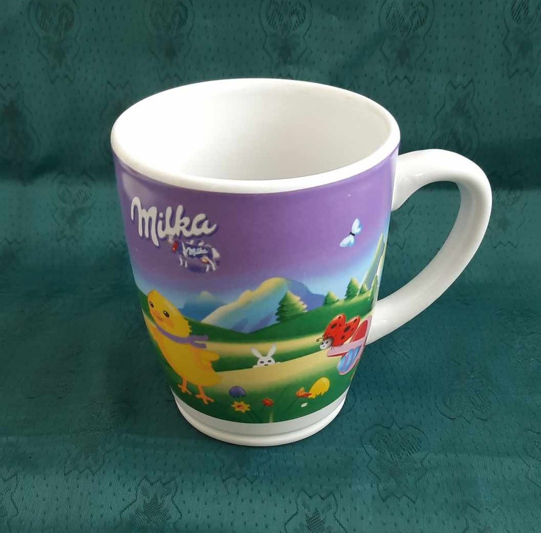 2 Milka Collectible Milk Cups. Milka Easter Edition Cups. Vintage Hot ...