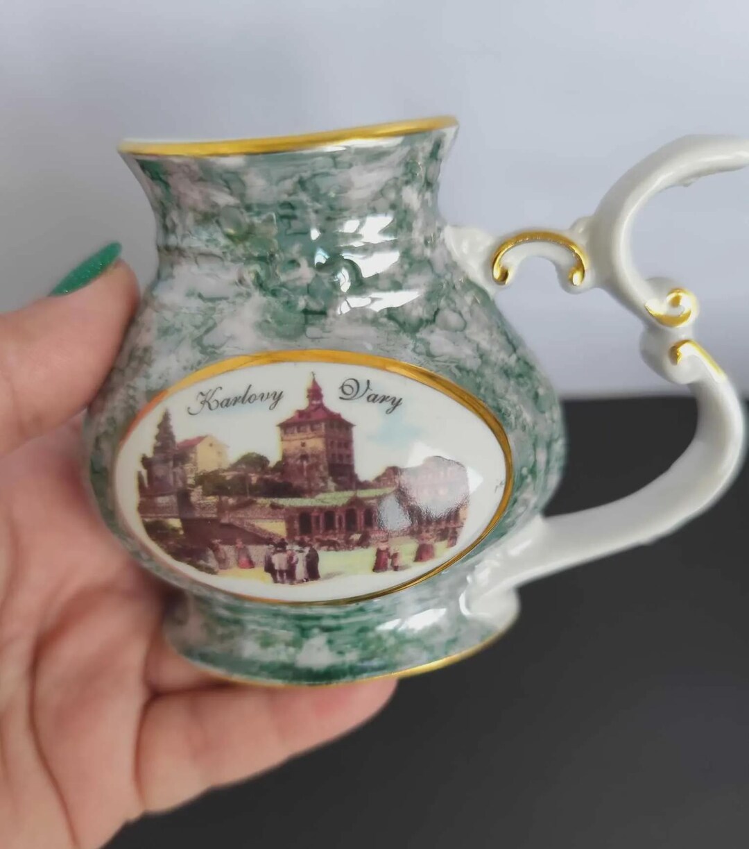 Vintage Karlovy Vary Bone China Sipping Cup for Mineral Hot Water ...