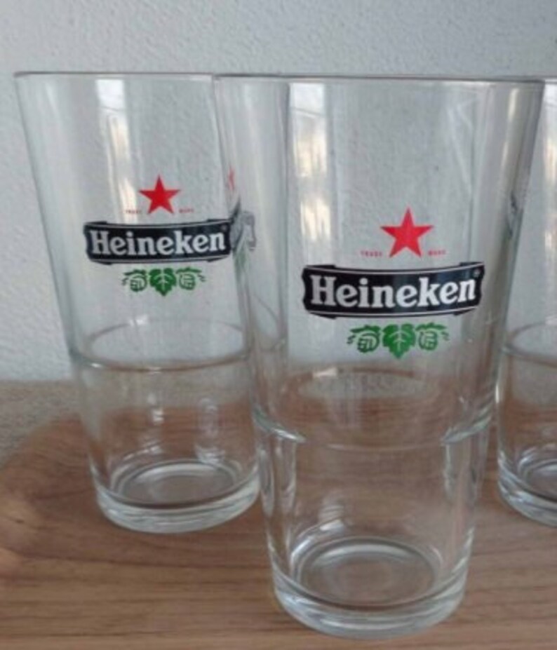 Rare Heineken Beer Glass. Heineken Glassware. Drinking Goblet. Dutch ...