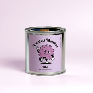 Ube Candle 8oz Candle Scented Candle Coconut Soy Wax Candle Candle Gift ...